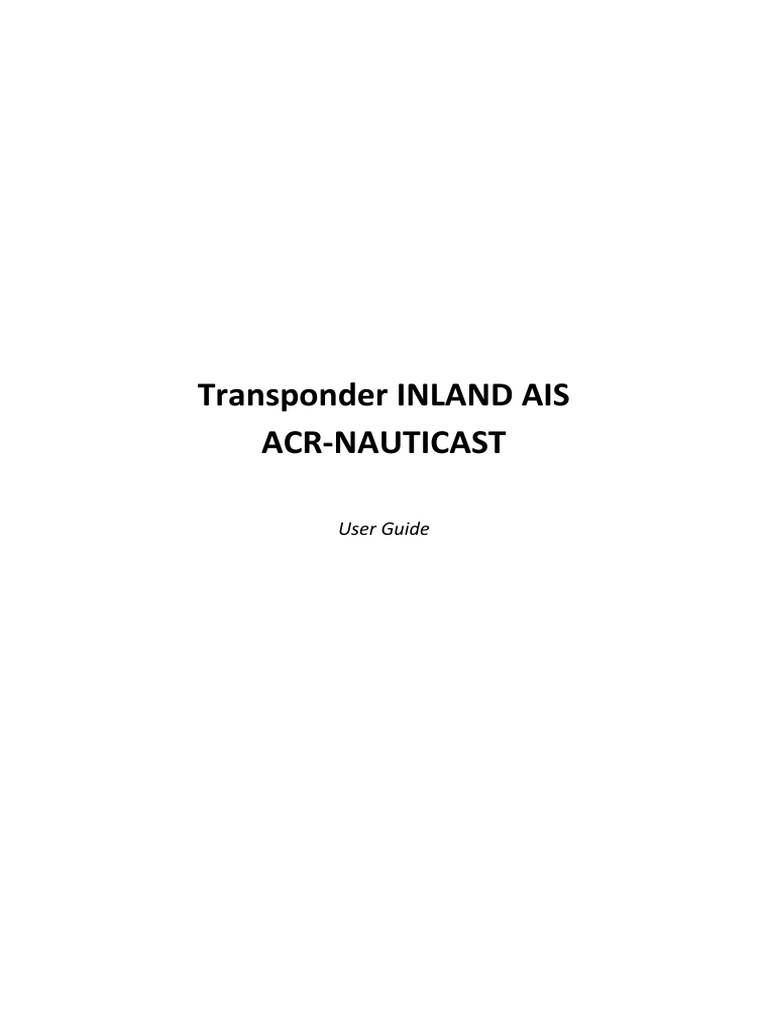 Inland Ais Transponder User Manual Pdf Computer Keyboard Menu Computing