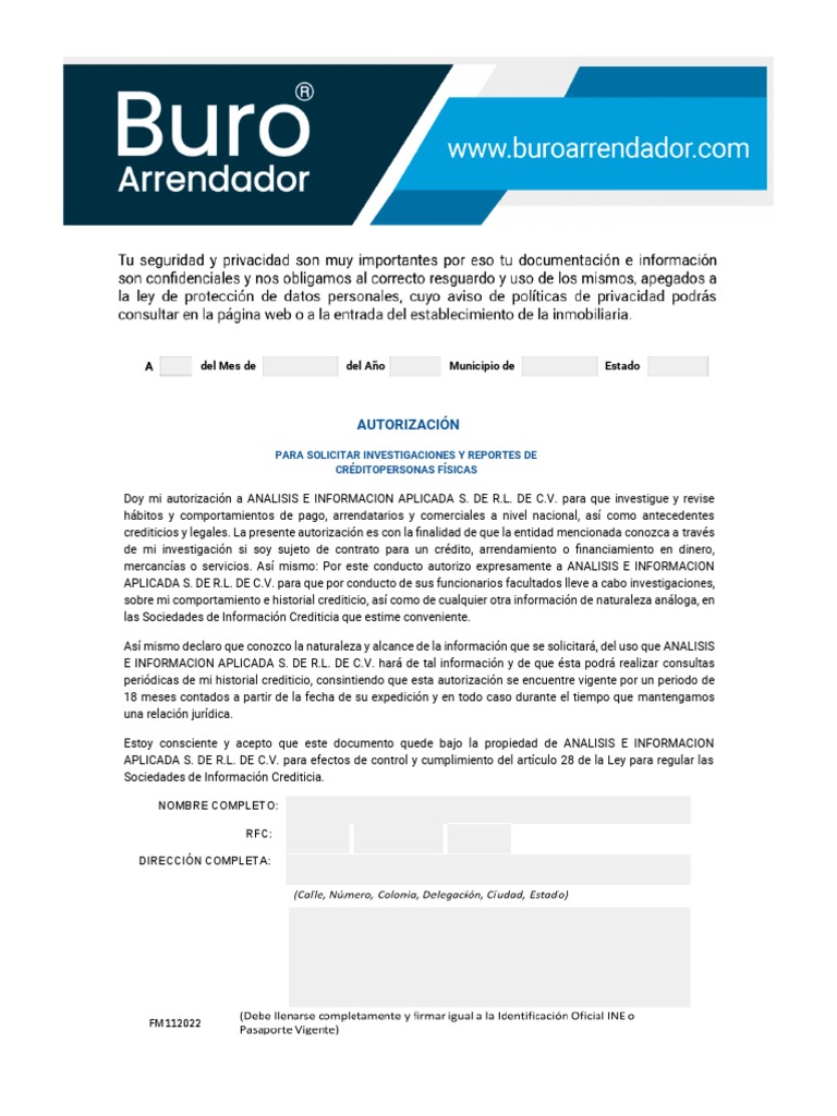 Abrir La Carpeta Buro de Credito | PDF
