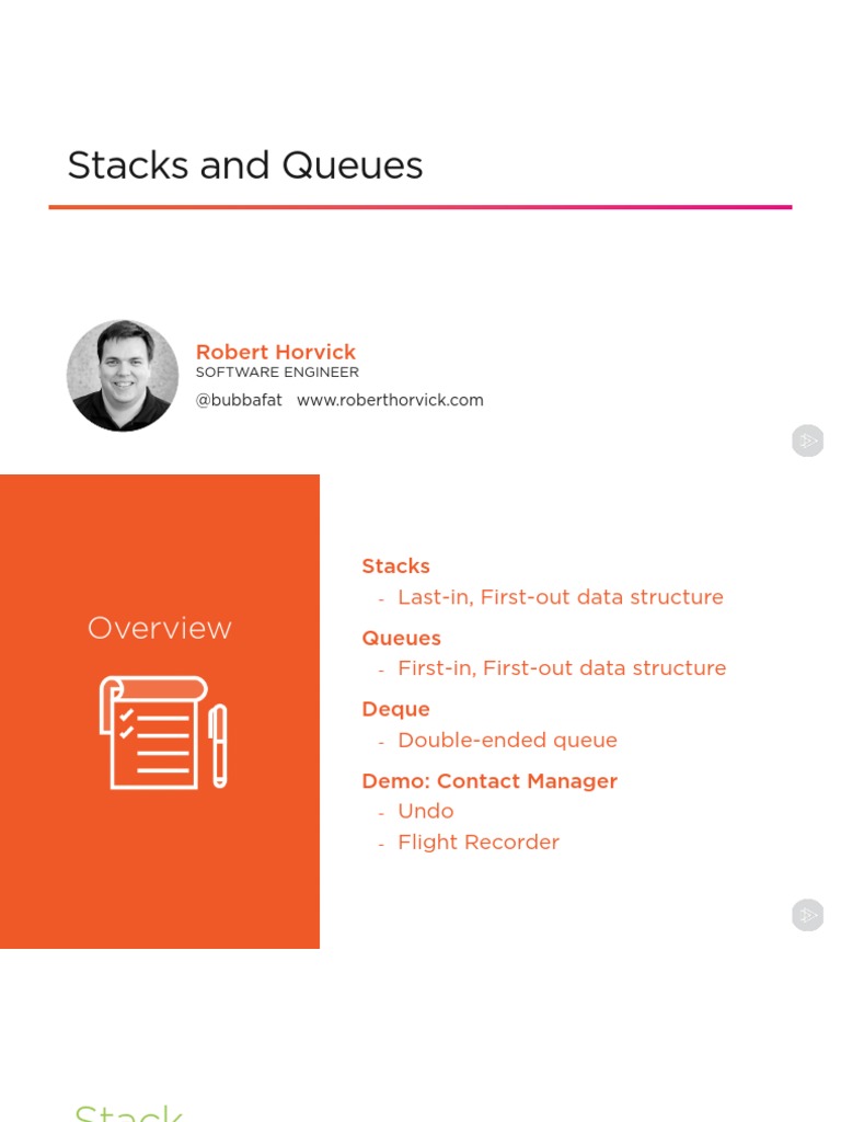 Stacks and Queues Slides | PDF | Queue (Abstract Data Type) | Theoretical Computer Science