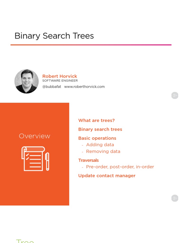 Binary Search Trees Slides Pdf Algorithms And Data Structures Data Management