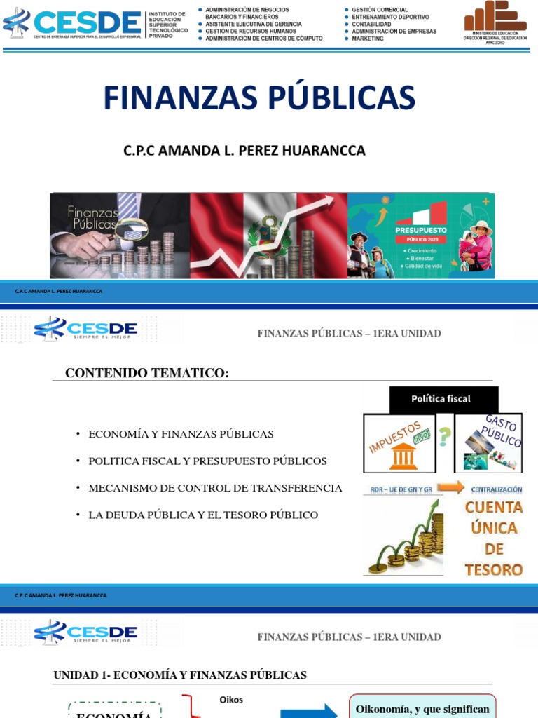 1er Modulo Finanzas Publicas | PDF | Sociedad | Bienes