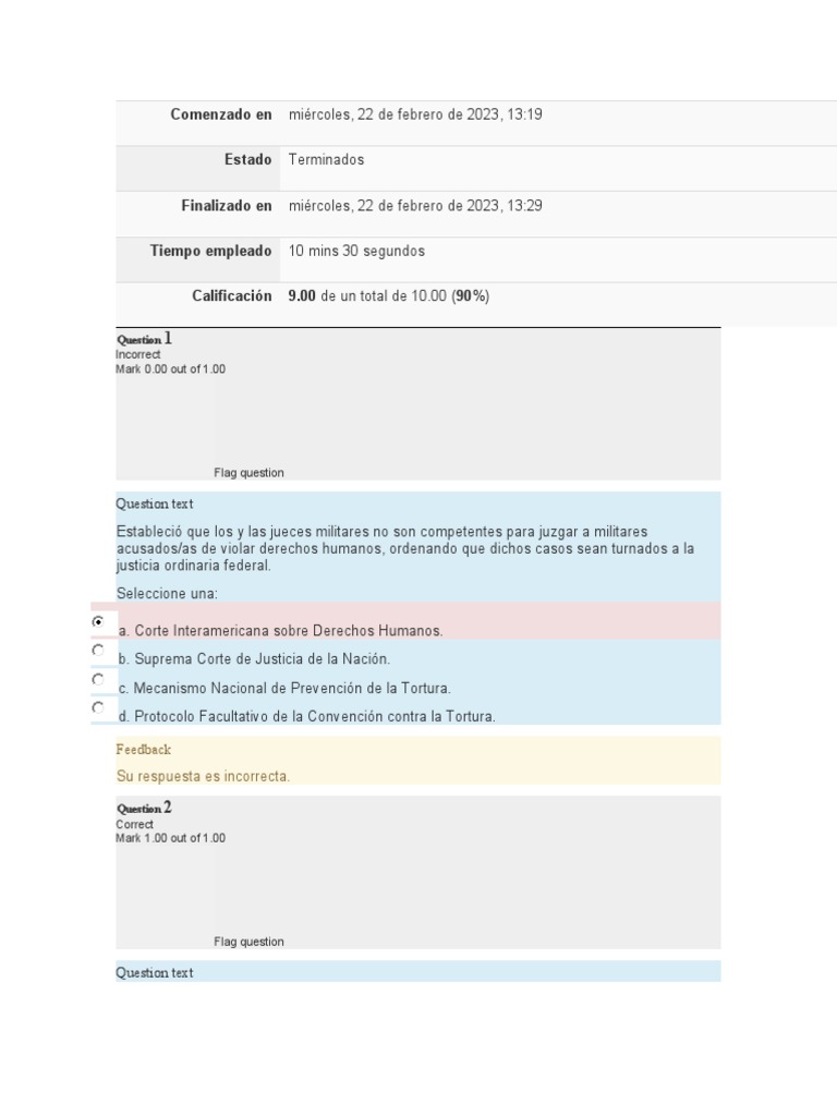 Examen Final Modulo 2 Prevencion A La Tortura Opcion 2 | Descargar gratis PDF | Convenio europeo ...