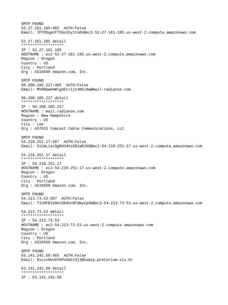 SMTP Found | PDF | Online Services | Internet