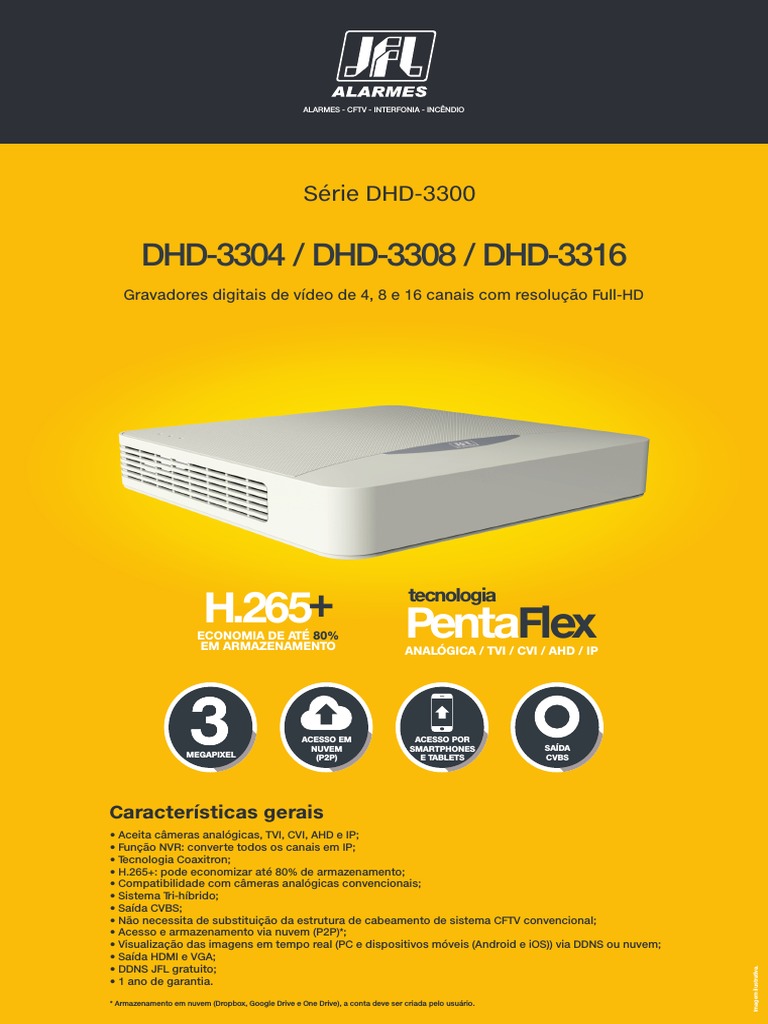 JFL Download HVR DVR Datasheet DHD 3300 | PDF | HDMI | USB
