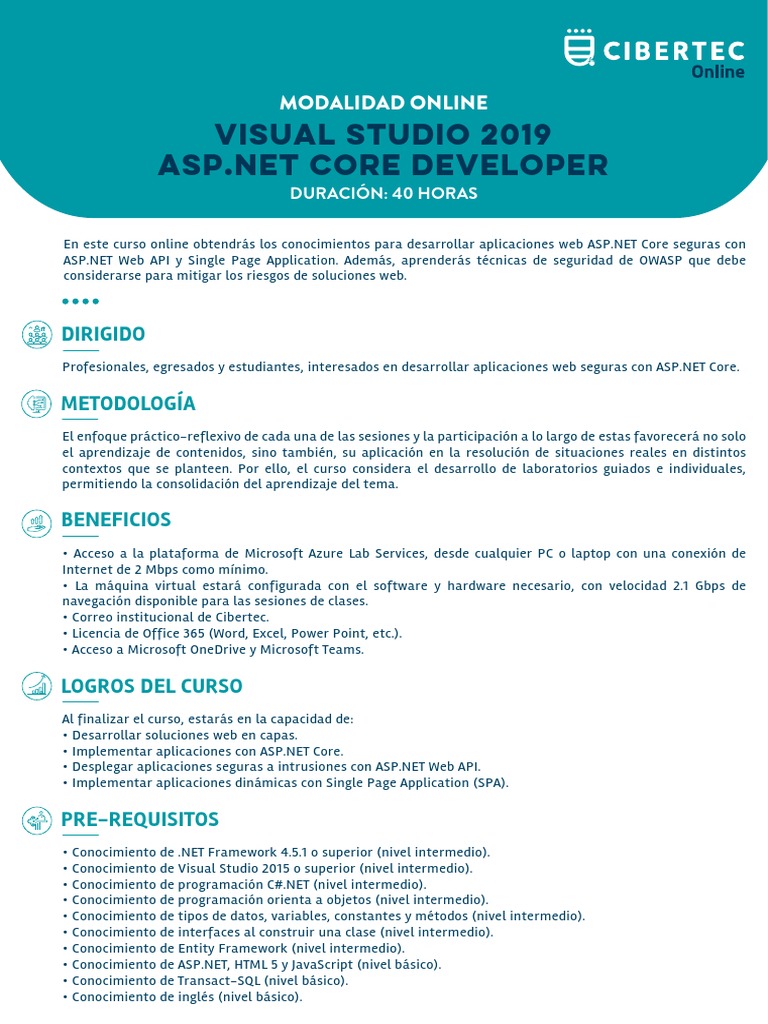 Desarrollo de aplicaciones web seguras con ASP.NET Core utilizando ... Desarrollo de aplicaciones web seguras con ASP.NET Core utilizando ...
