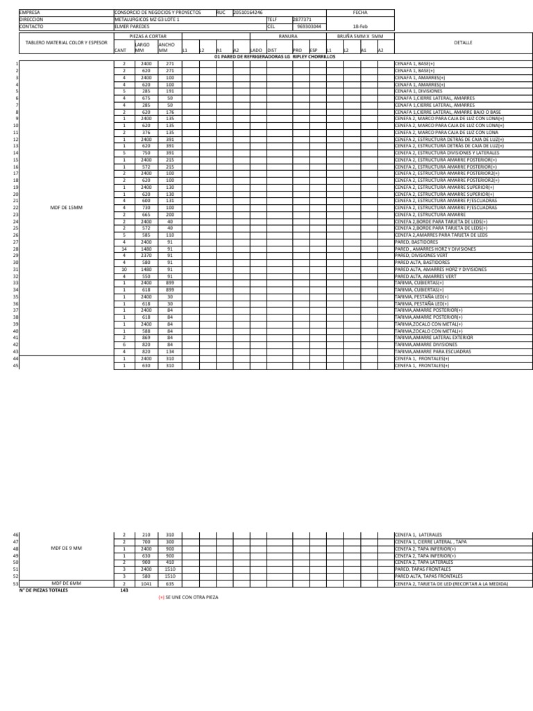 LG EO9 Remodelation PARED REFRIS | PDF