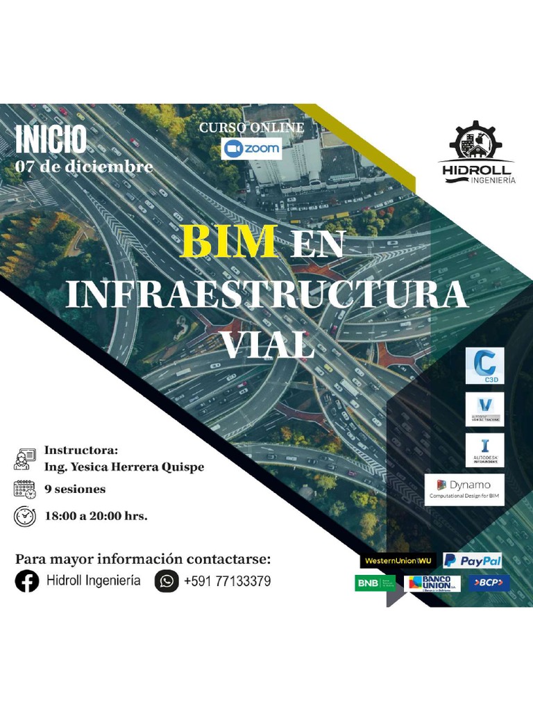 Informacion Curso Bim en Infraestructura Vial | PDF | Puente | La carretera