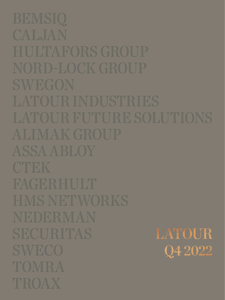 Latour Bokslut | PDF