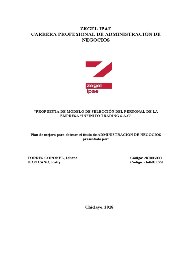 Modelo de Selección de Personal | PDF | Perú | Sector privado