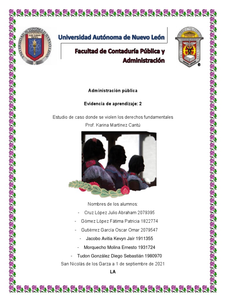 Admon Publica Gpocg Eq1 Ev2 | PDF | Violación | Ejército Zapatista de Liberación Nacional