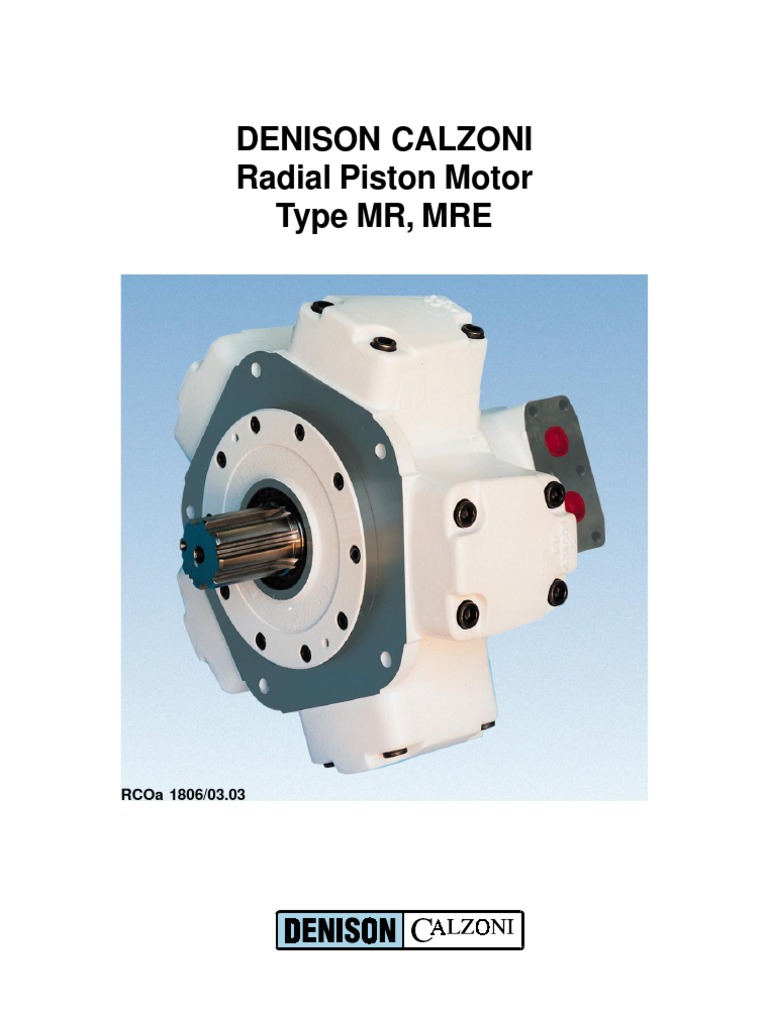 Parker (MR, MRE, MR350, MR450, MRE500) Hydraulic Motors, Denison ...