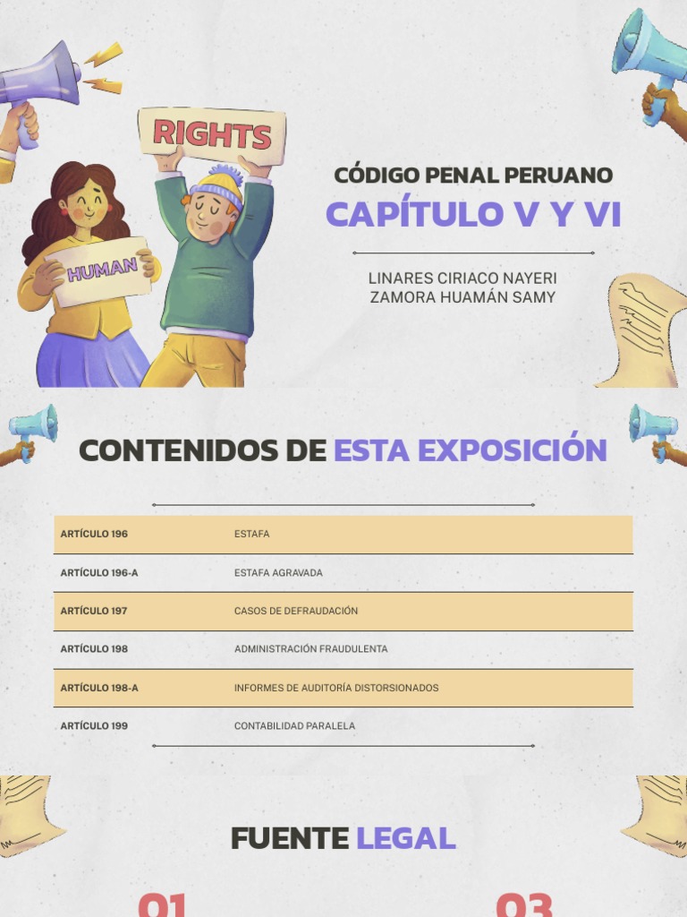 Capítulo V y VI Del Código Penal | PDF | Trucos de confianza | Derecho penal
