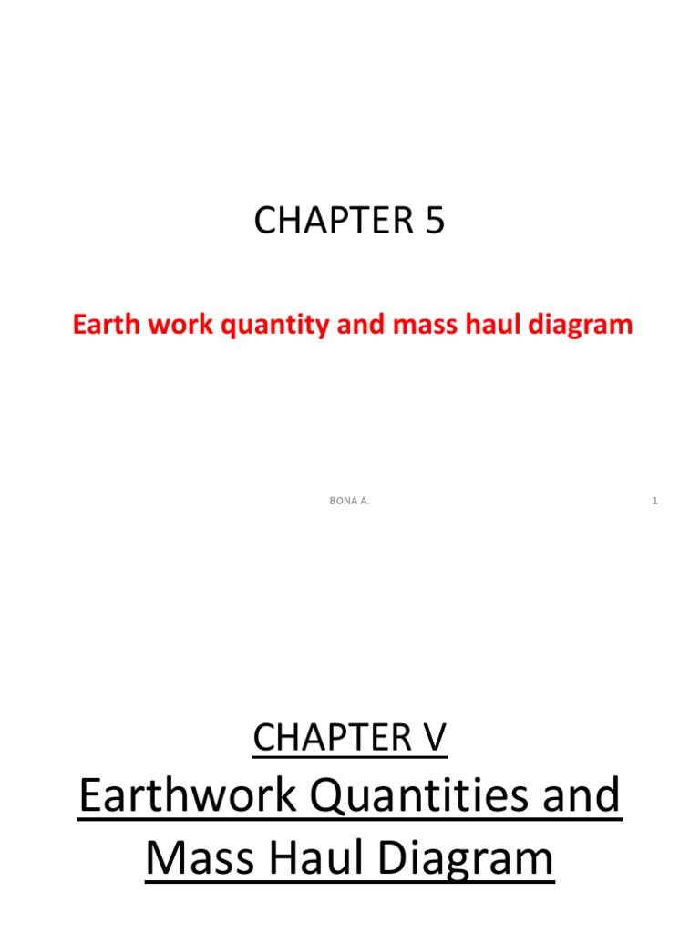 Mass Haul Diagram and Earthwork Calculations | PDF | Road | Area