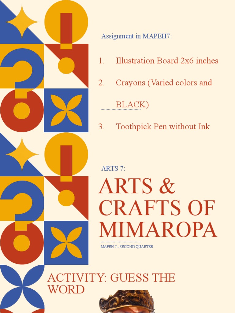 Arts & Crafts of Mimaropa | PDF