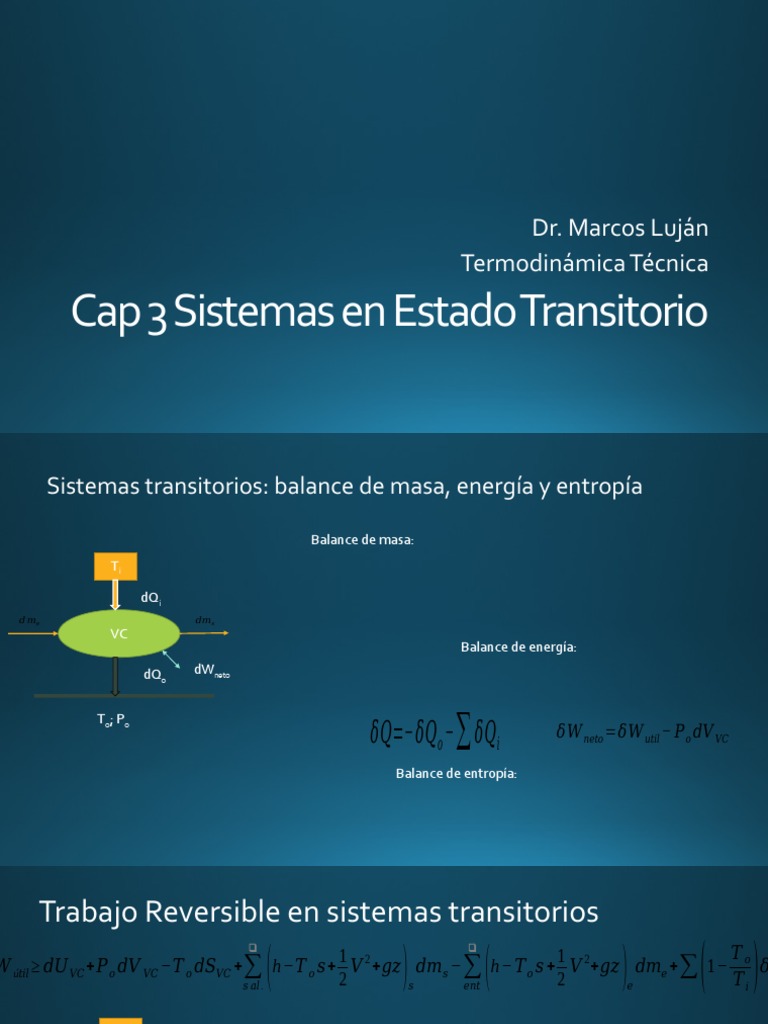 Cap 3 Sistemas en Estado Transitorio | PDF | Temperatura | Caldera
