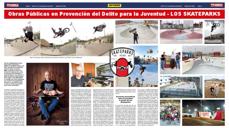 Obras Públicas para La Juventud - Los Skateparks - Peter Henningsen Viale | PDF