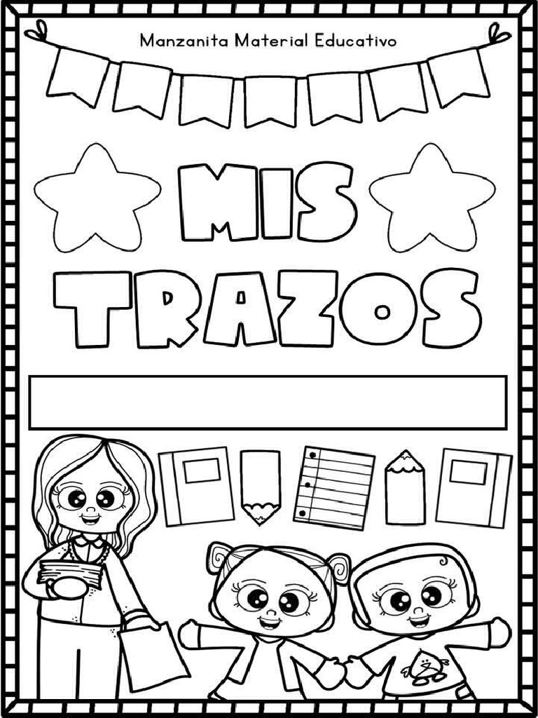 Cuaderno de Trazos para Inicial Recopilado Por Mundo de Rukkia | PDF