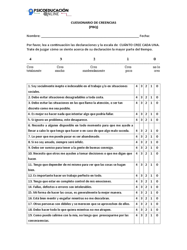 pbq spanish sf R II | PDF