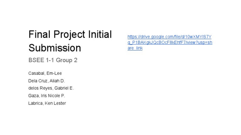 Final Project Initial Submission | PDF | Computers