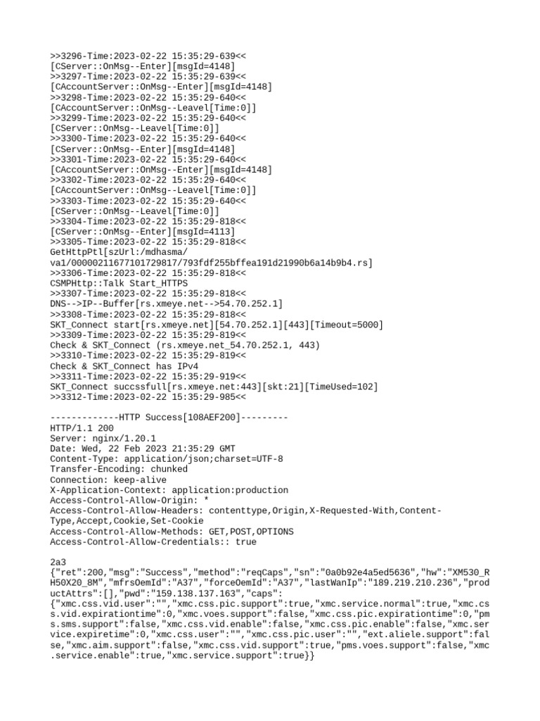 Log | PDF | Hypertext Transfer Protocol | Networking