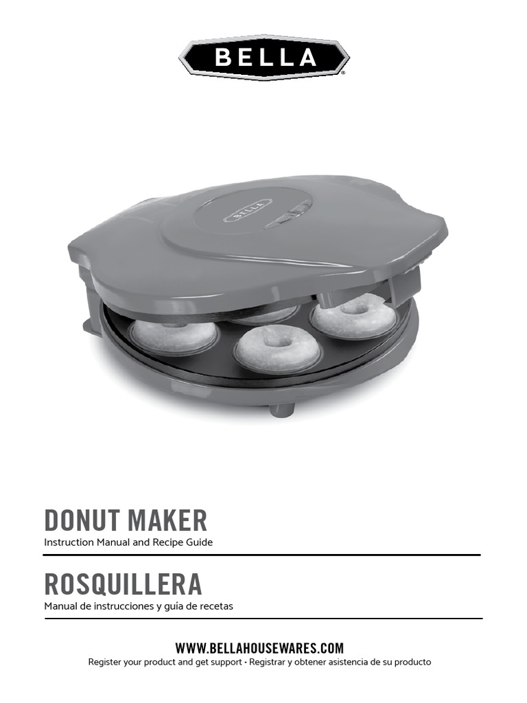 Bella Donut Maker IM | PDF | Doughnut | Cakes