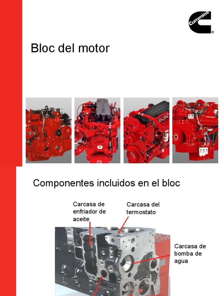 Bolck Del Motor | PDF | Pistón | Rodamiento (Mecánico)