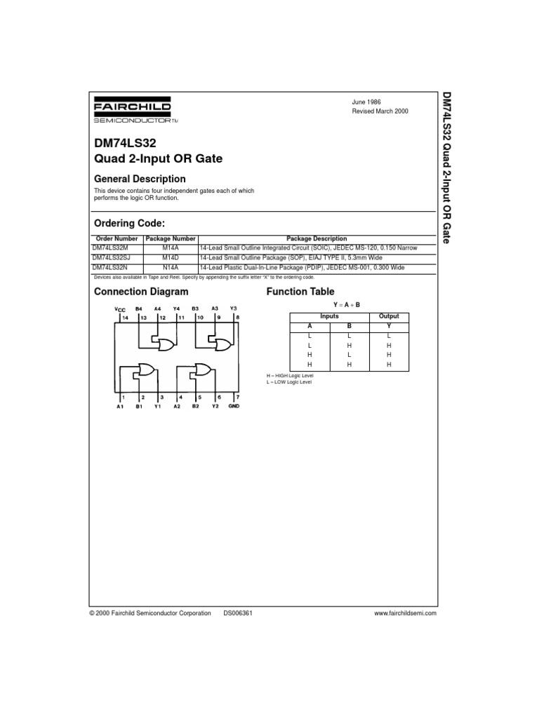 Datasheet - CI 7432 | PDF | Electrical Engineering | Electronics