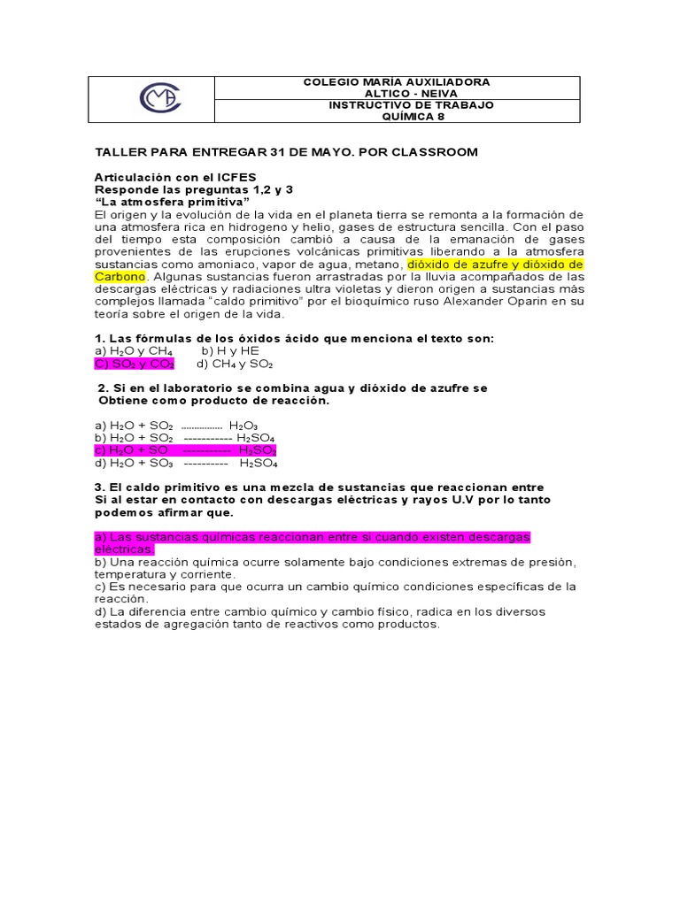 2a. GUÍA QUÍMCA 8 | PDF