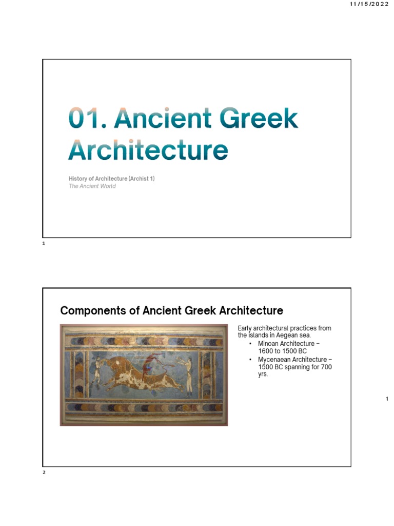 Archist1 - Greek Architecture - Notes | PDF | Architectural Elements ...