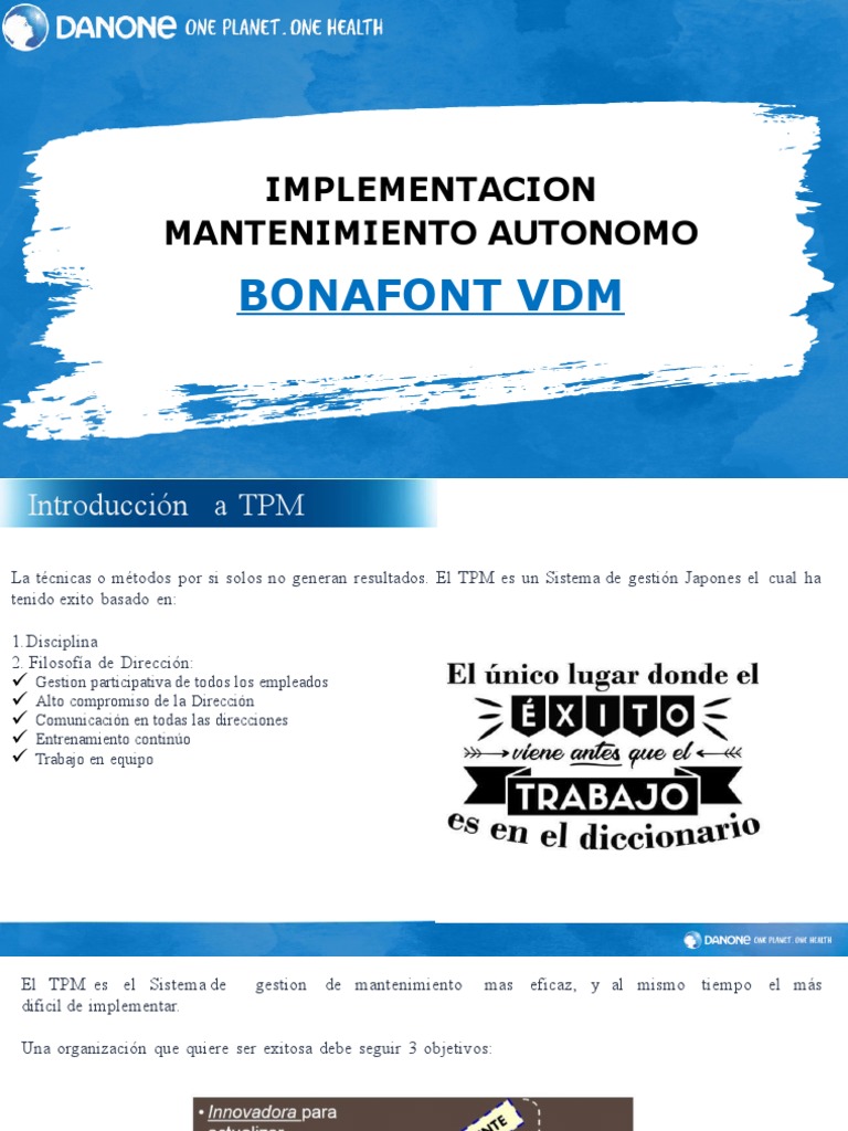 Mantenimiento Autónomo VDM | PDF | Realimentación