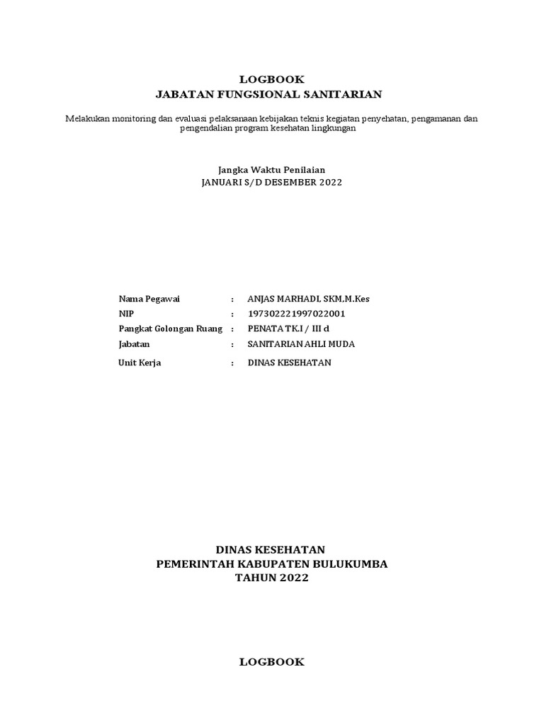 1.c. PKM Pertama Ke Muda Contoh Logbook TSL 2022 | PDF