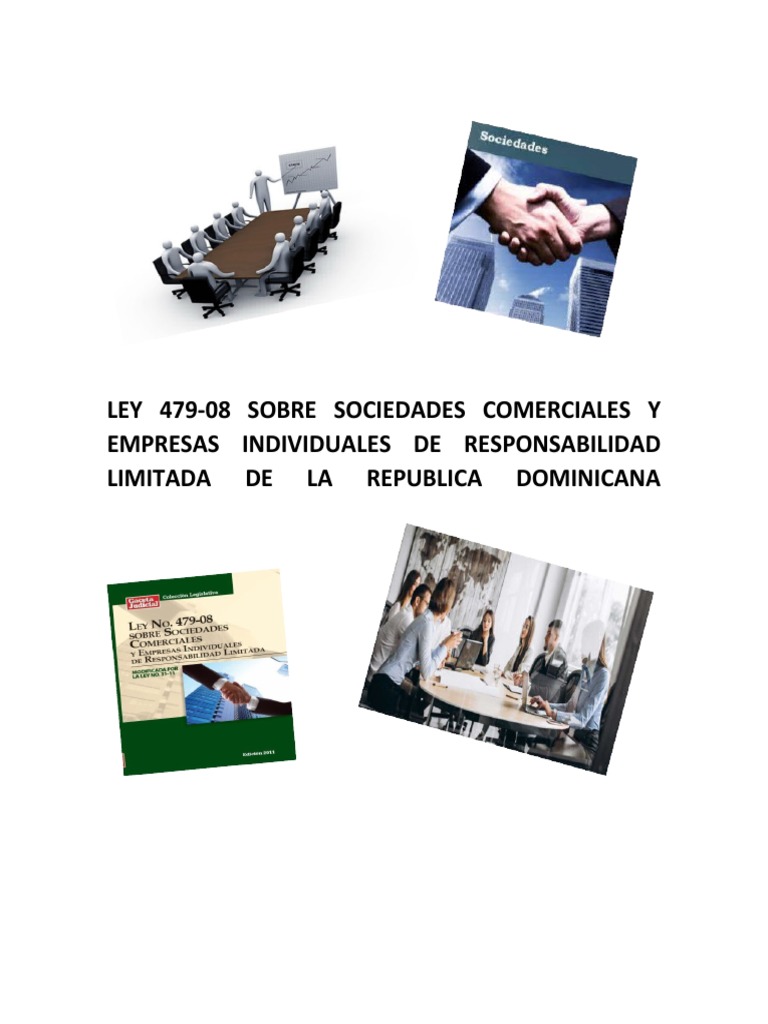 LEY 479-08 Analisis de Estados Financieros. | PDF | Contabilidad ...