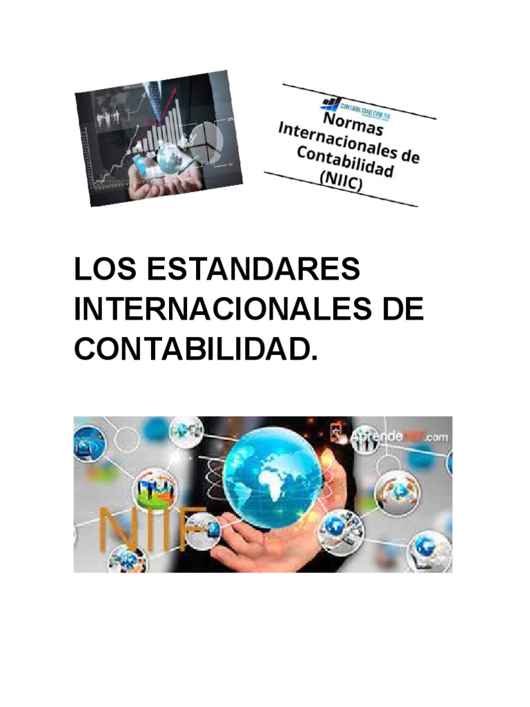 Los Estandares Internacionales de Contabilidad | PDF | normas internacionales de INFORMACION ...
