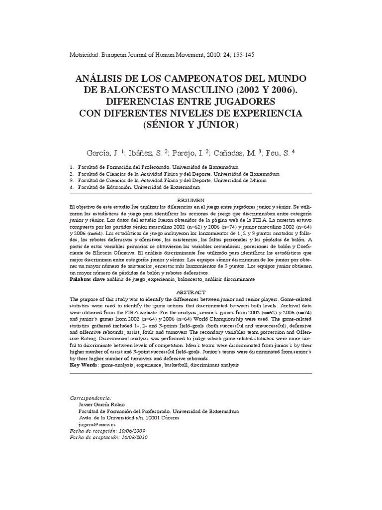 Campeonatos Del Mundo. Senior vs. Junior | PDF | Deportes