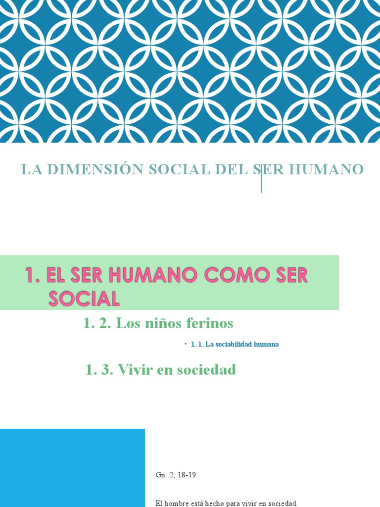 La Dimensión Social Del Ser Humano | PDF | Sociedad | Socialización