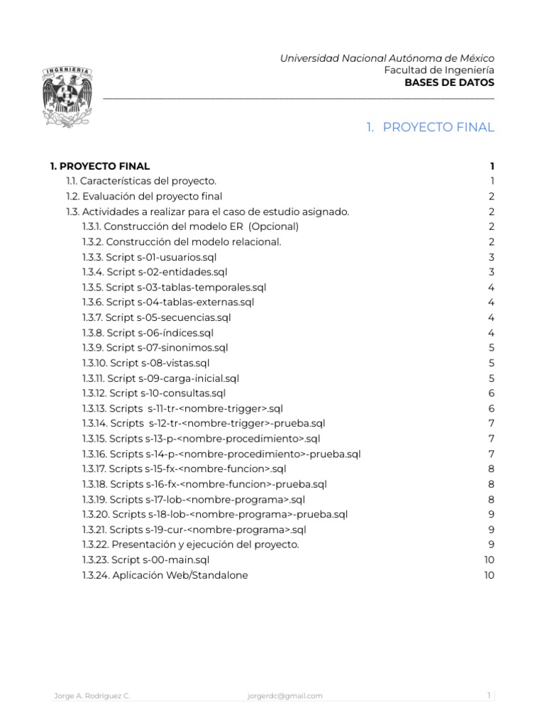 Proyecto Final | PDF | SQL | Modelo de datos