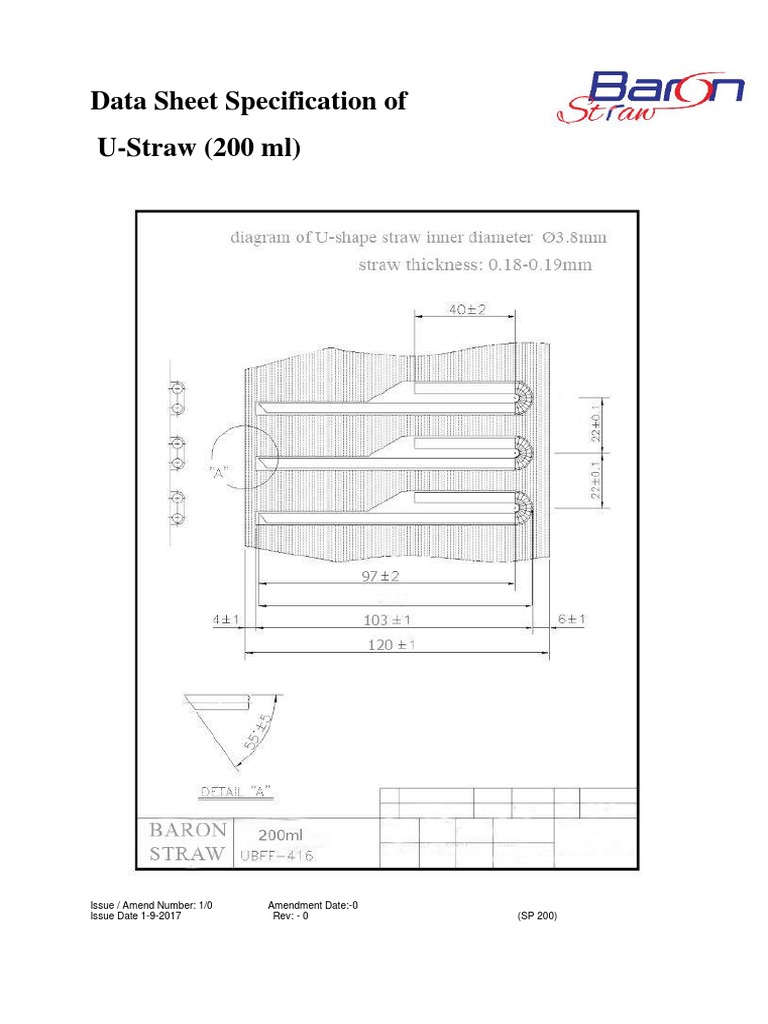 200ml-Tetra-pack-Specification - U-Straw | PDF | Materials | Industrial ...
