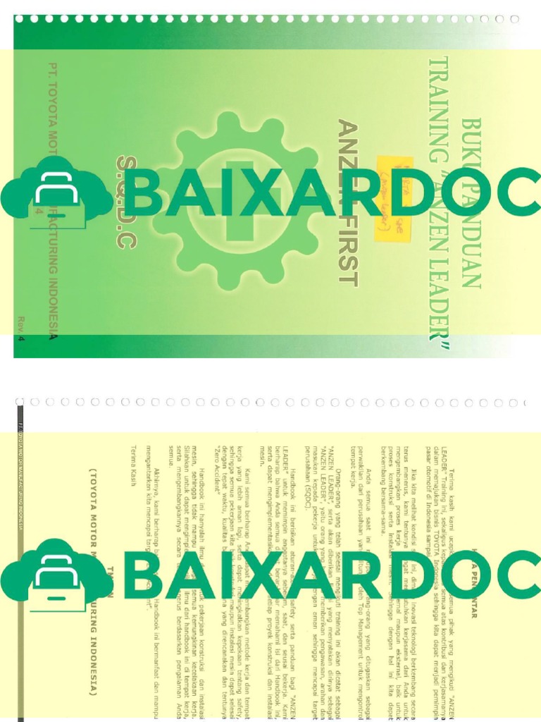 Baixardoc.com Buku Panduan Training 3939 Anzen Leader 3939 Anzen First ...