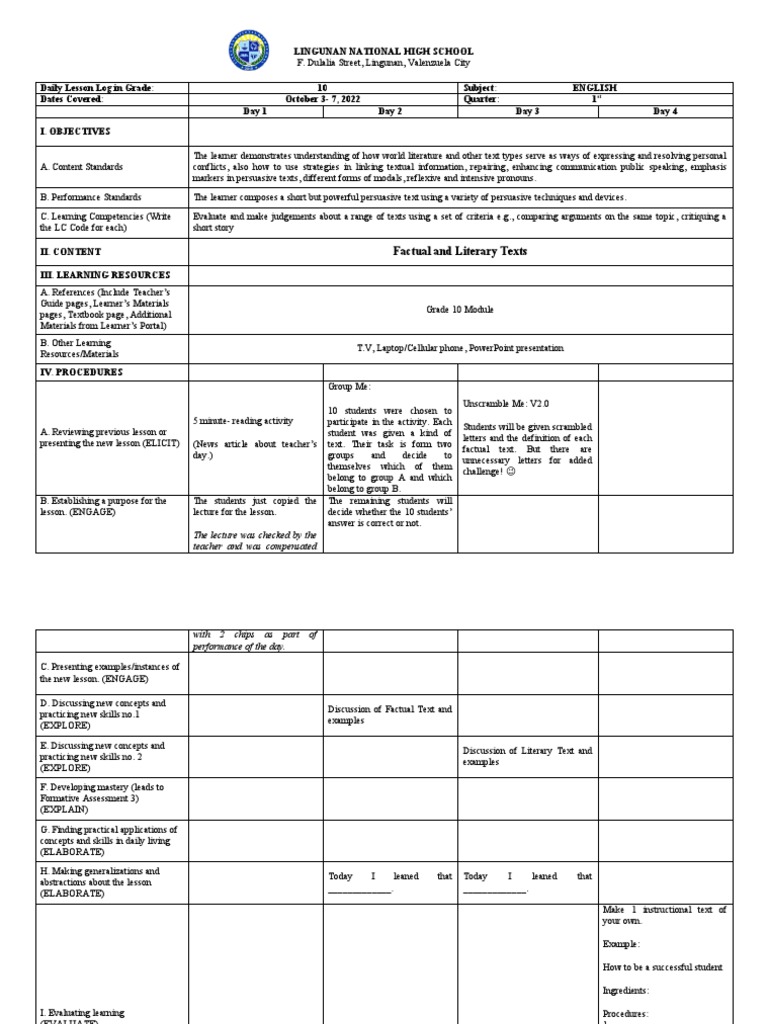 Evaluating Student Understanding of Factual and Literary Texts Through ...