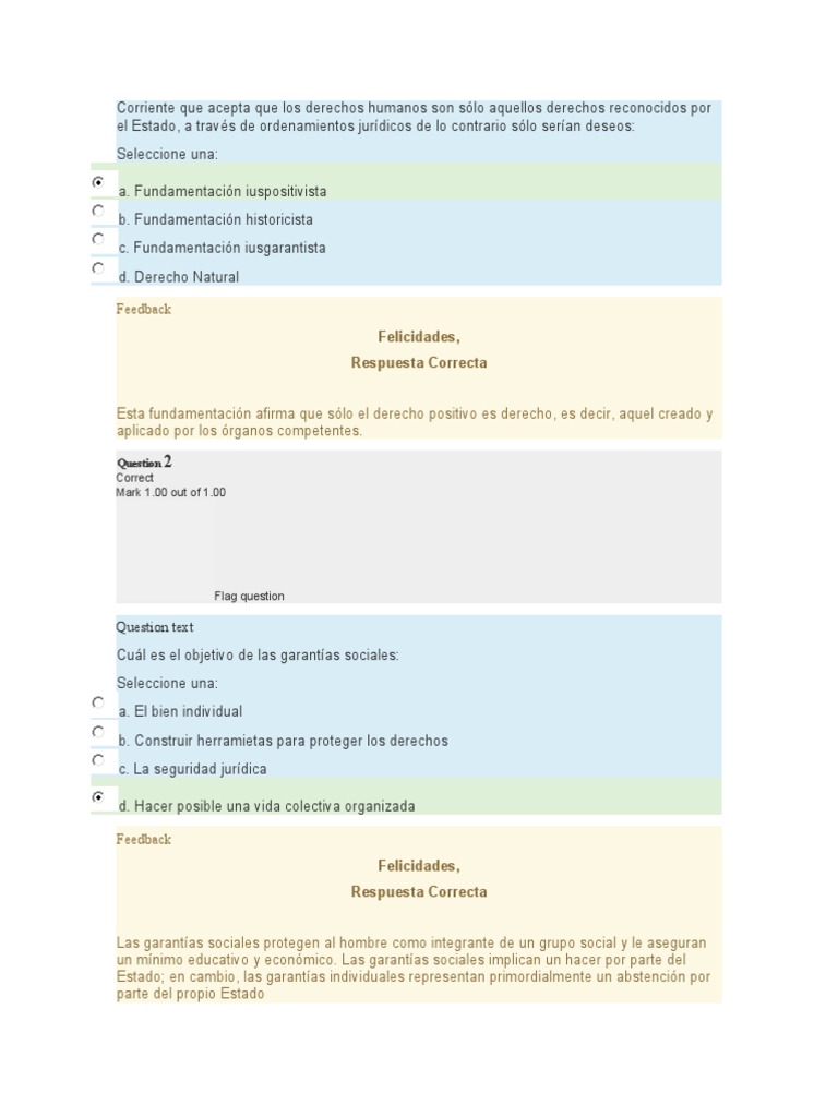 Examen 1 Curso Basico de Derechos Humanos | PDF | Derechos humanos ...
