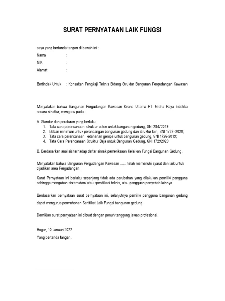 surat_pernyataan_Struktur_upd | PDF