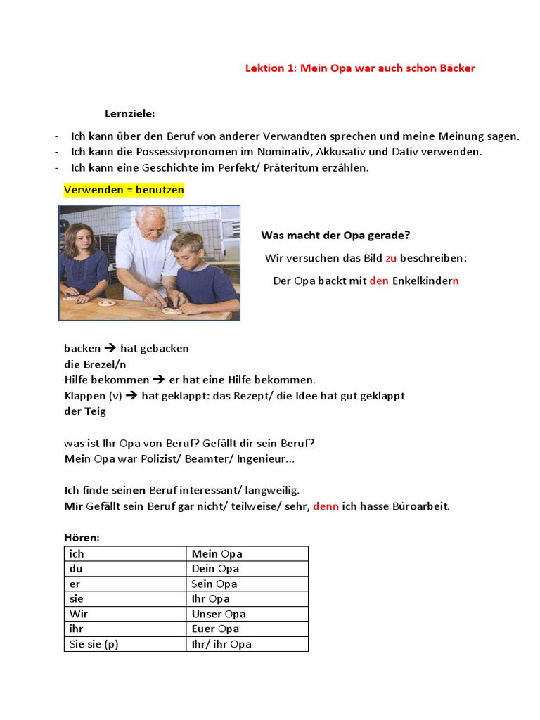 Lektion 1 | PDF