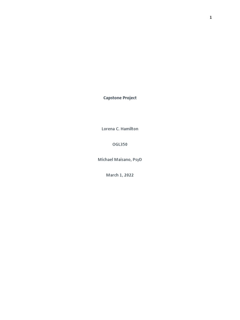 Final Capstone Project 3 | PDF | Mindset | Goal