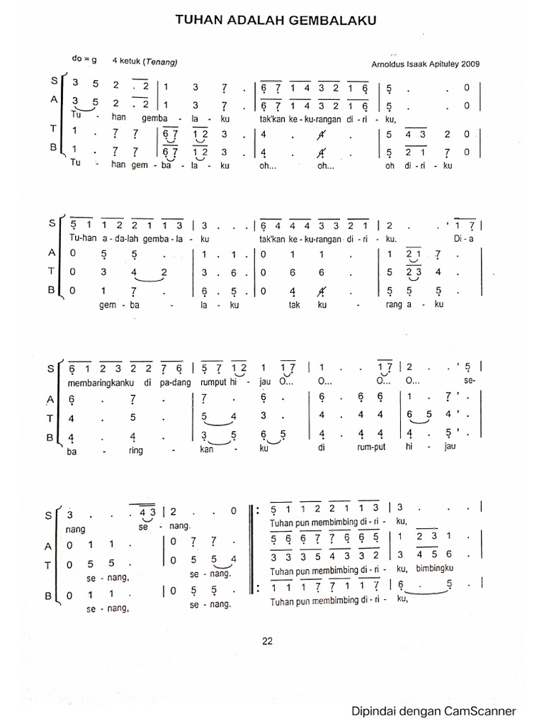 Tuhan Adalah Gembalaku | PDF