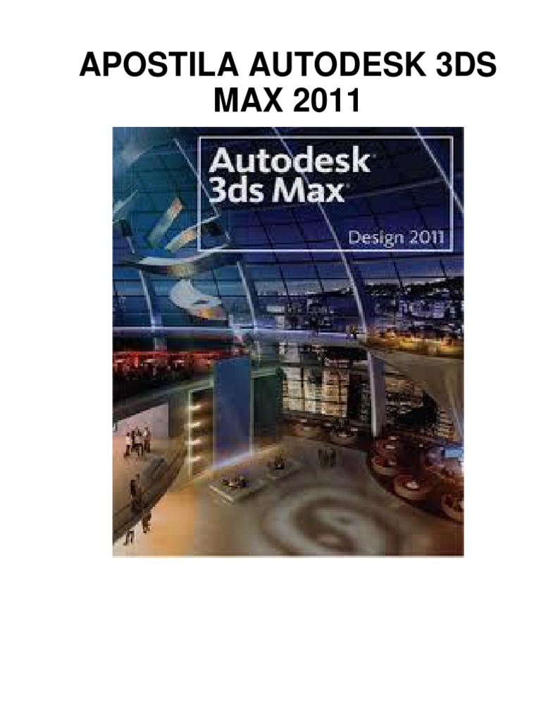 Apostila 3D Studio Max 2011 | PDF | Autodesk 3DS Max | Janela (informática)