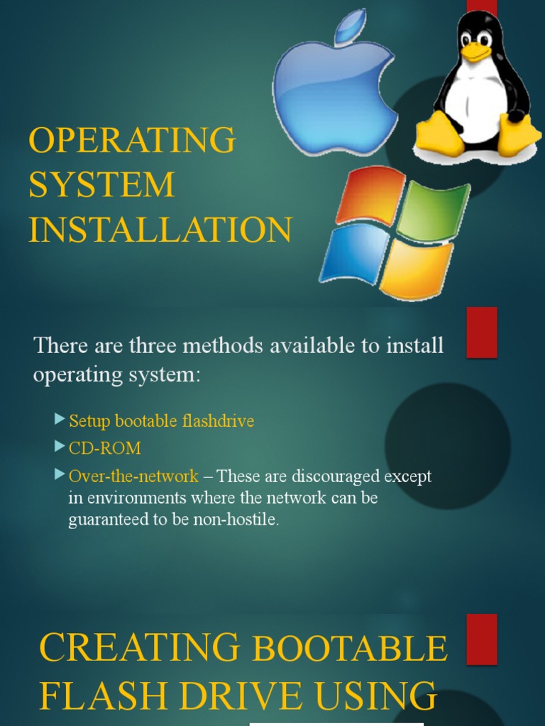 Creating Bootable Flash Drive | PDF