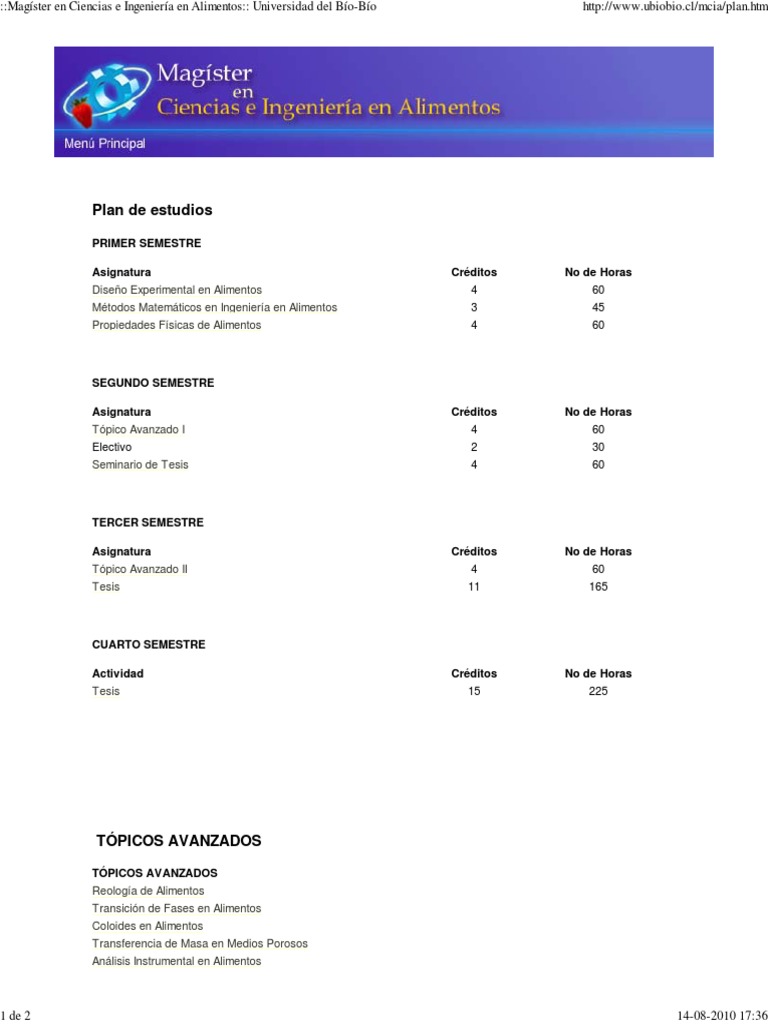 MSC Food Eng | PDF | Ingeniería | Science