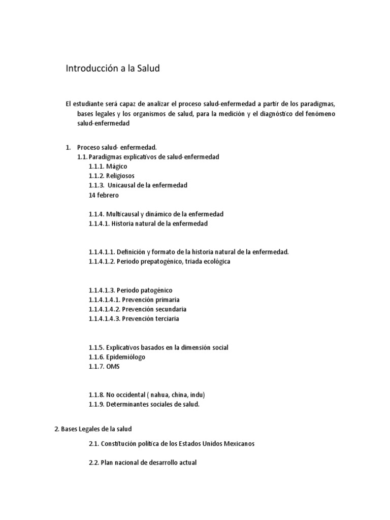Introducción A La Salud ETAC | PDF | Ciencias de la Salud | Politica de salud