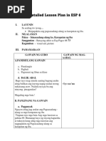 Detailed-Lesson Plan Esp | PDF