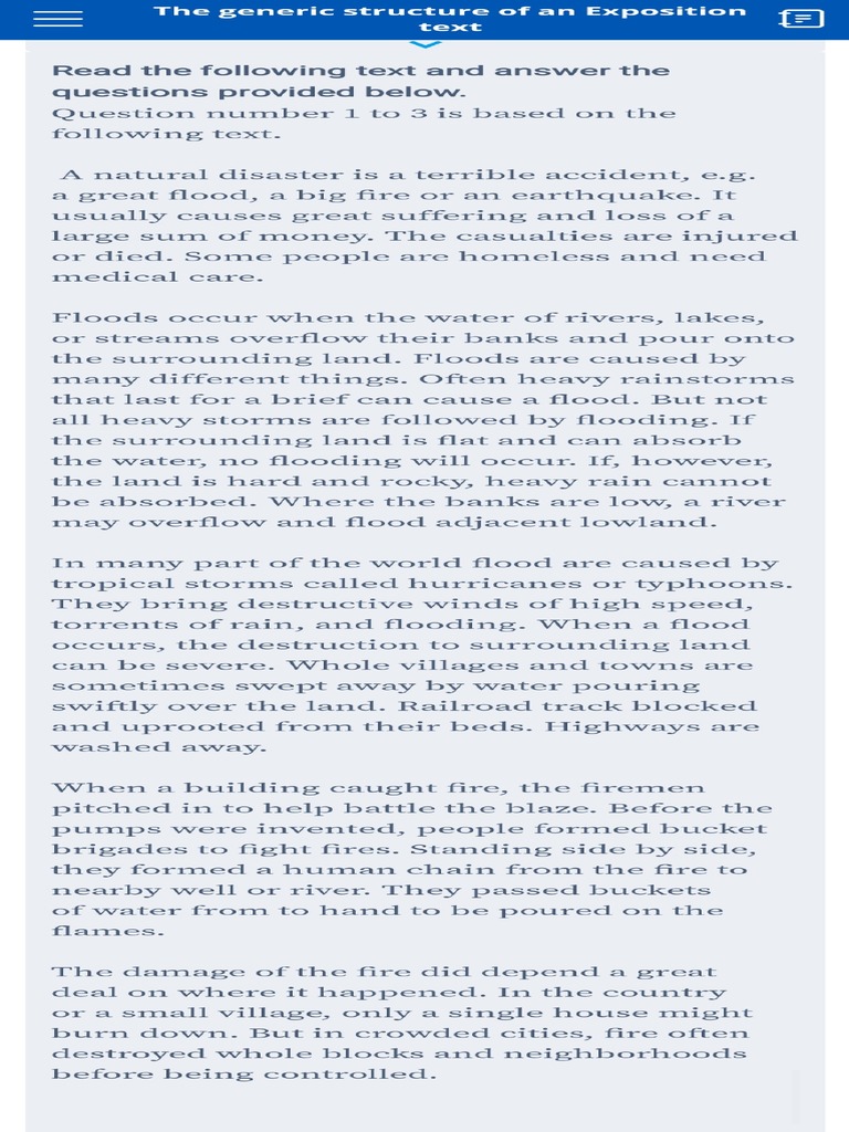 The Generic Structure of An Exposition Text | PDF